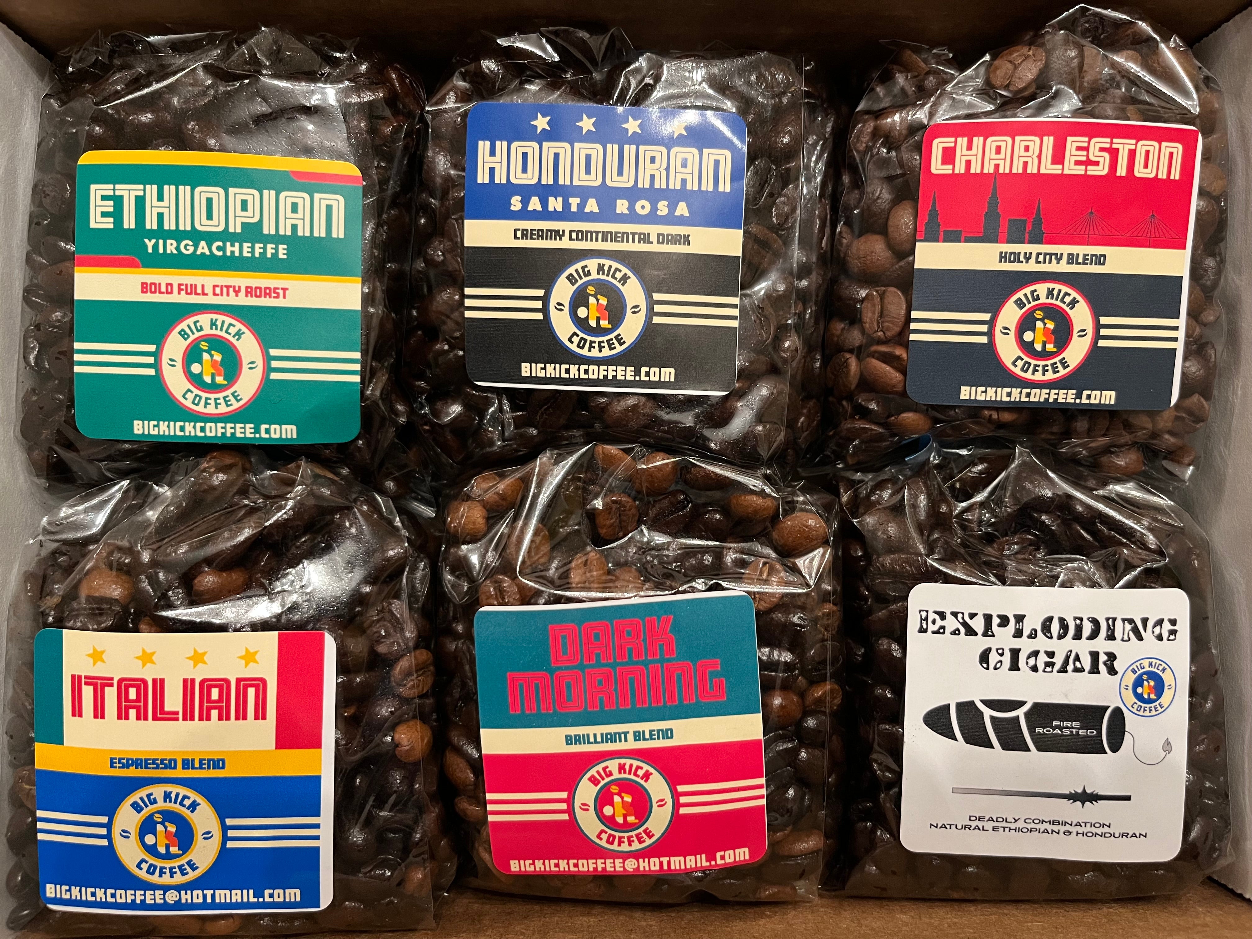 Big Kick Coffee Sampler - Dark Roast